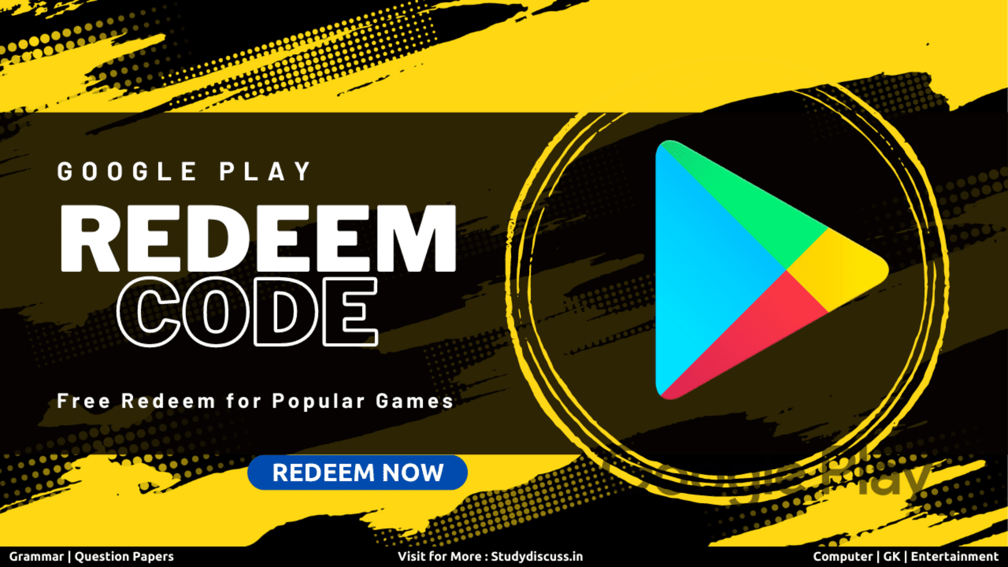 Google Play Redeem Code Free | Play Store Redeem Code (₹10,30,50,80,100) Google Play Redeem Code Free | Play Store Redeem Code (₹10,30,50,80,100)